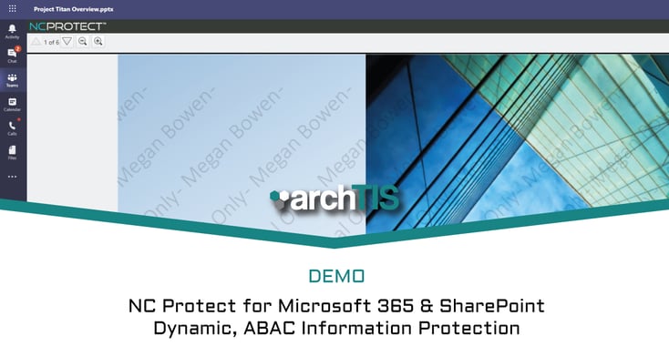 Video: NC Protect Demo for Microsoft 365 & SharePoint